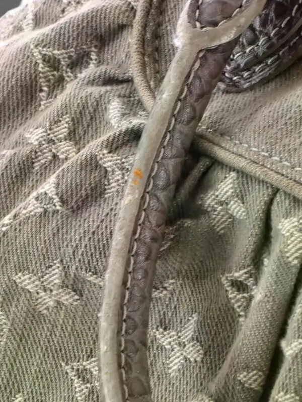 LOUIS VUITTON Monogram Denim Satchel - Grey