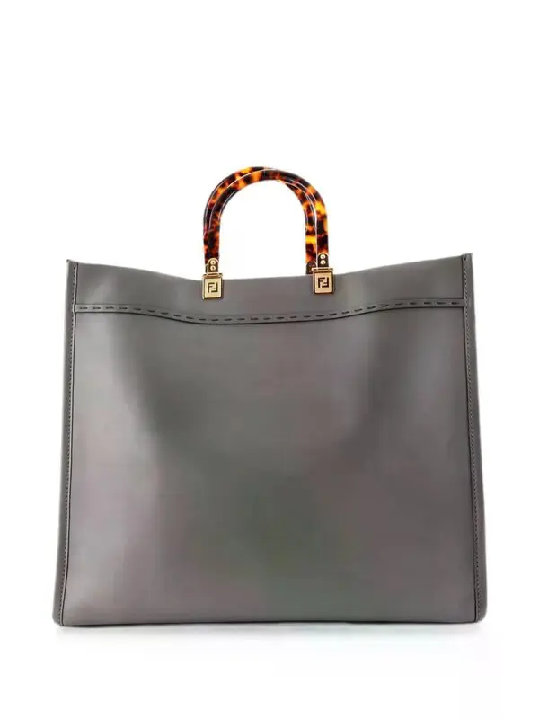Fendi Sunshine Shopper Leather Large Tote Bag