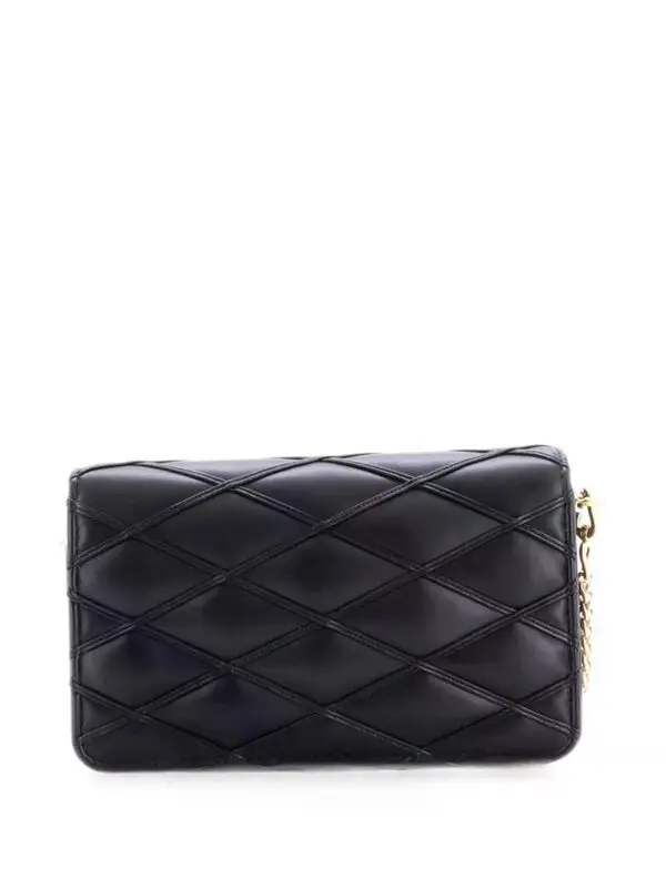 LOUIS VUITTON Go-14 Wallet On Chain Malletage Leather Shoulder Bag - Black