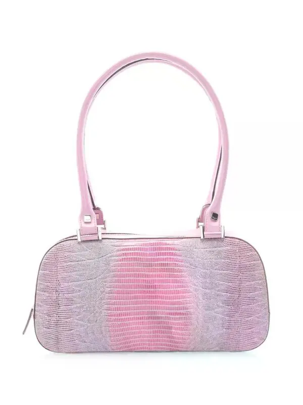 FERRAGAMO 2010s Lizard-embossed Handbag