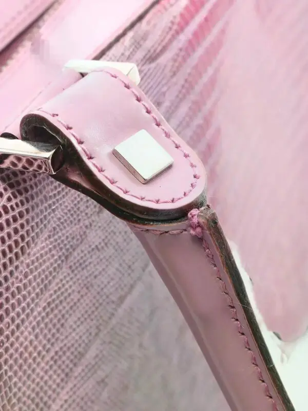 FERRAGAMO 2010s Lizard-embossed Handbag