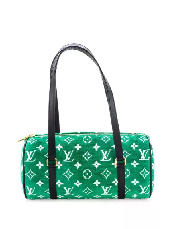 LOUIS VUITTON Papillon Match Monogram Jacquard Velvet Handbag