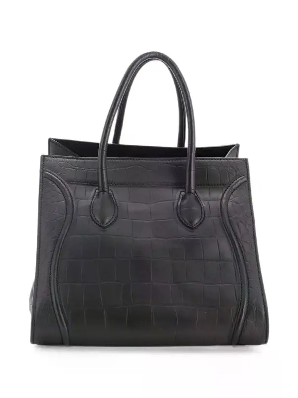 Celine Phantom Bag Crocodile Embossed Leather Medium Tote Bag