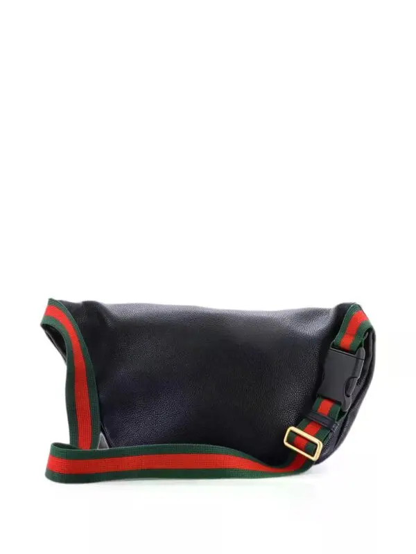 Gucci Logo Printed Leather Medium Belt Bag