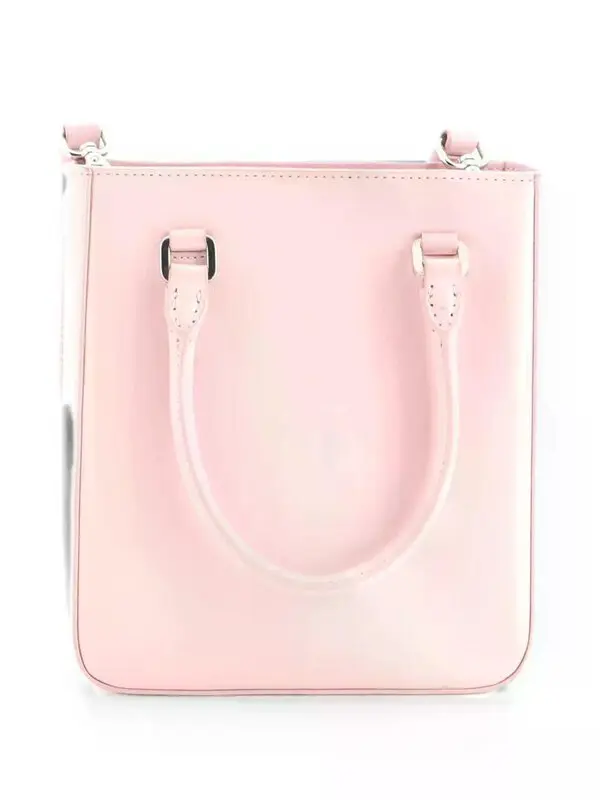 Prada Convertible Tote Brushed Leather Small Crossbody Bag