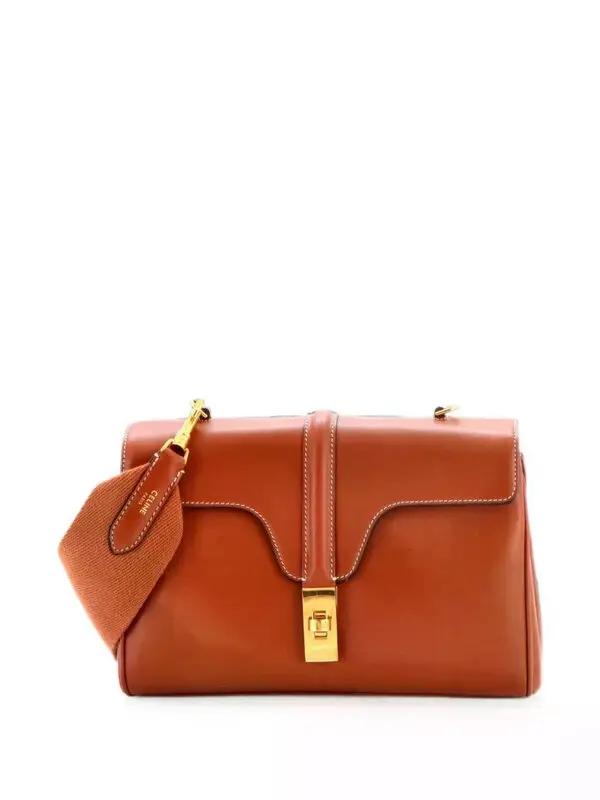 Celine Soft 16 Bag Smooth Calfskin Shoulder Bag - Brown