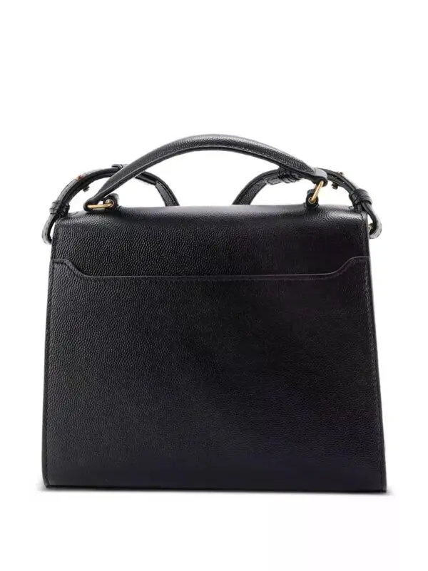 Saint Laurent Cassandra Leather Mini Shoulder Bag - Black