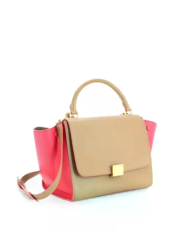 Celine Trapeze Bag Leather Small Satchel