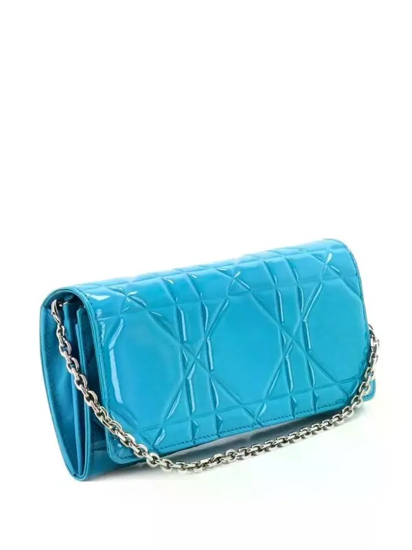 Dior Lady Rendez-vous Wallet Clutch Bag - Blue