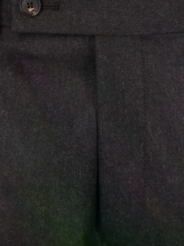 Caruso Pressed Crease Wool Trousers