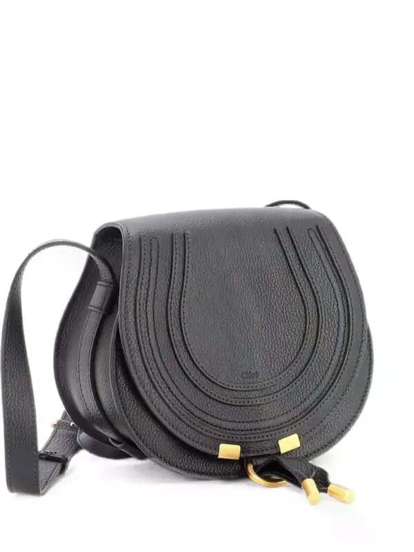 Chloé Marcie Leather Mini Crossbody Bag - Black