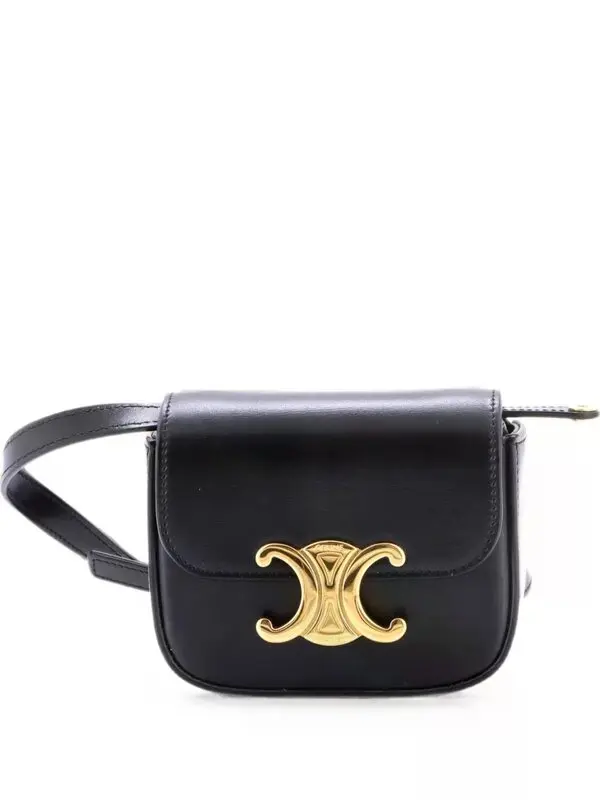 Celine Claude Leather Mini Shoulder Bag