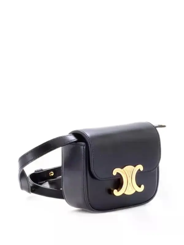 Celine Claude Leather Mini Shoulder Bag