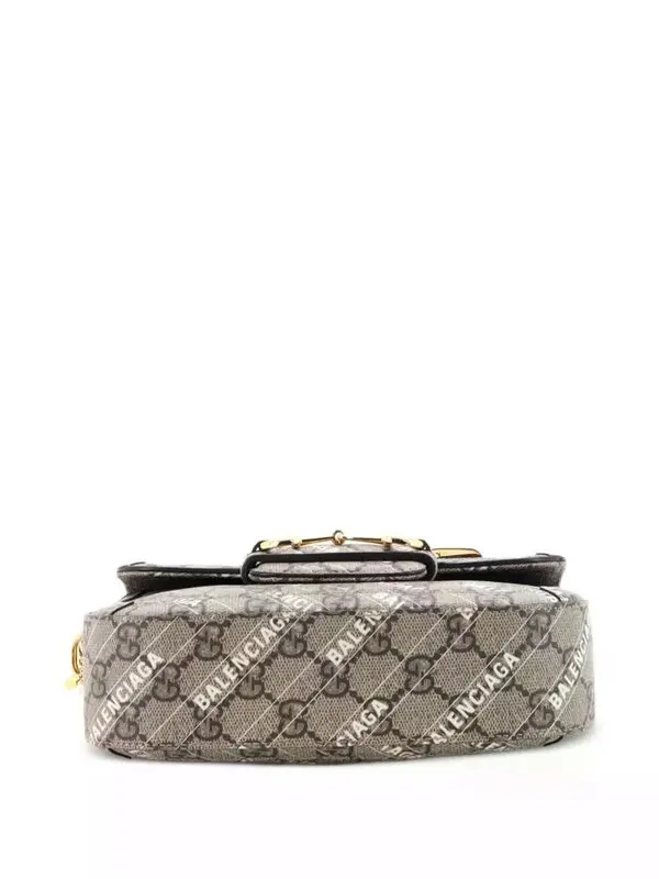 Gucci X Balenciaga The Hacker Project Horsebit 1955 Mini Shoulder Bag - Brown
