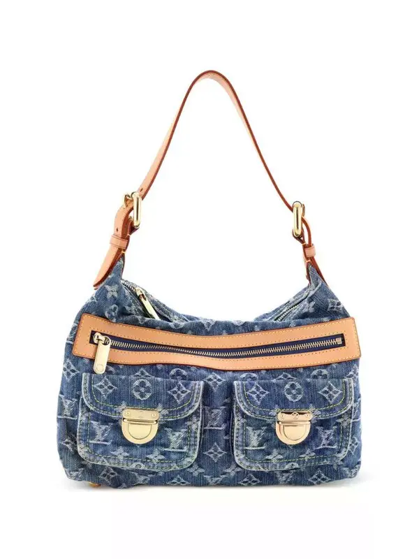 LOUIS VUITTON Denim Pm Hobo Bag - Blue