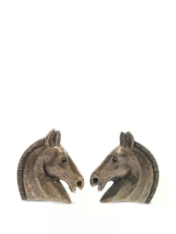 Hermès Horse Motif Clip-on Earrings