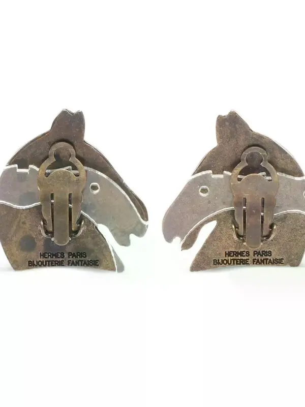 Hermès Horse Motif Clip-on Earrings
