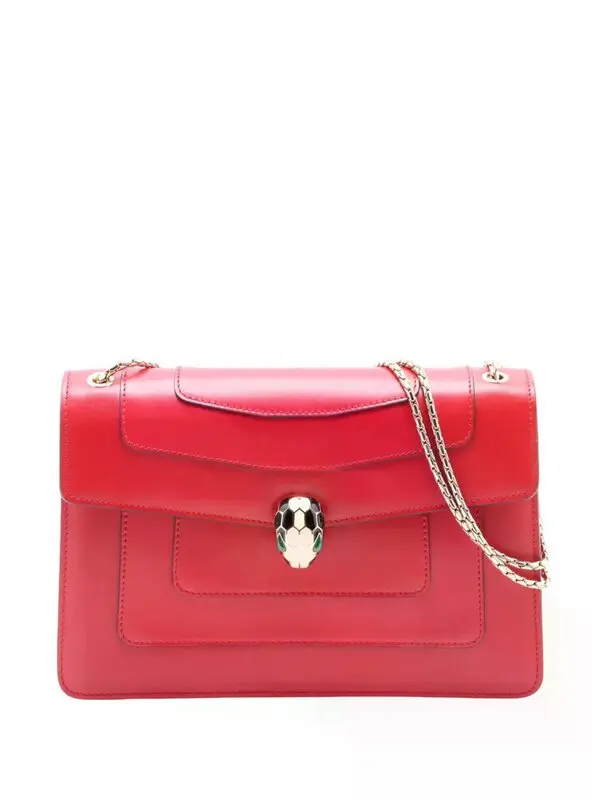 BVLGARI Calfskin Serpenti Forever Shoulder Bag