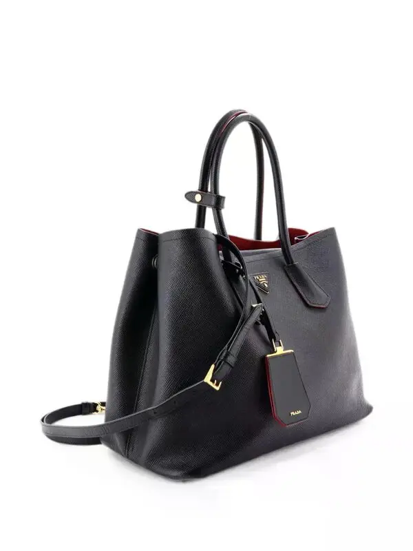 Prada Cuir Double Saffiano Leather Medium Tote Bag