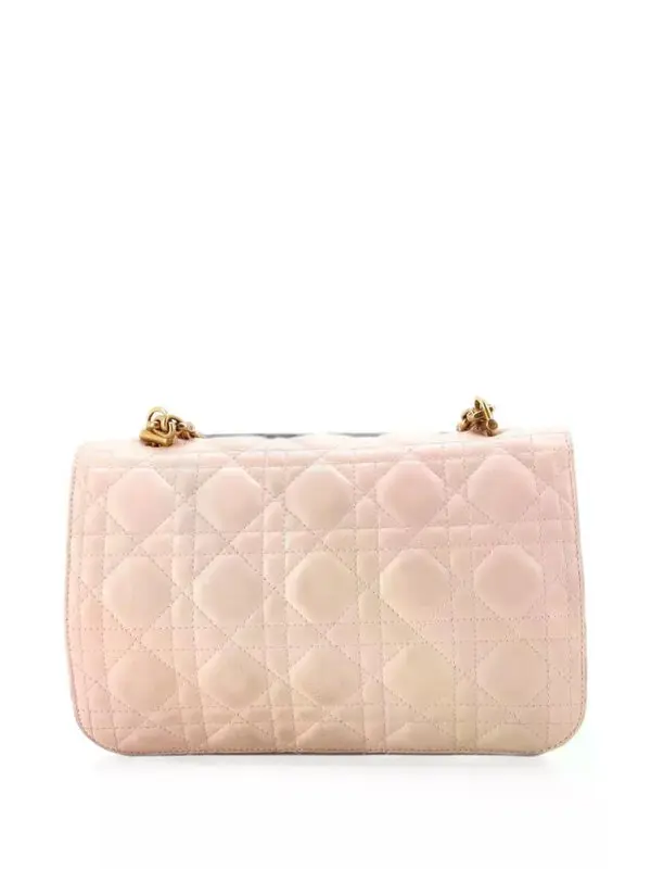 Dior Addict Flap Bag Cannage Quilt Lambskin Medium Shoulder Bag
