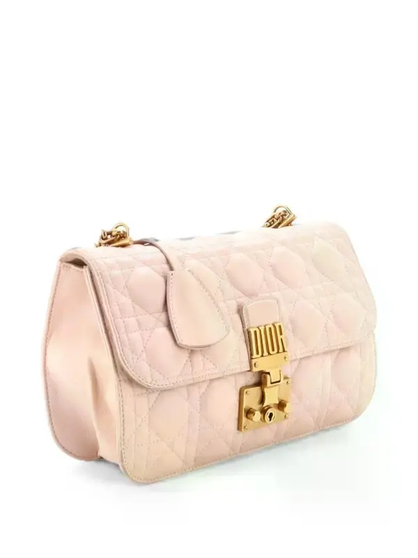 Dior Addict Flap Bag Cannage Quilt Lambskin Medium Shoulder Bag