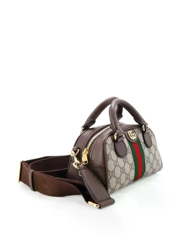 Gucci Ophidia Convertible Boston Top Handle Bag - Brown
