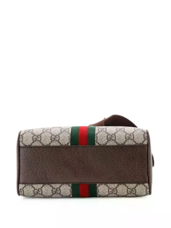 Gucci Ophidia Convertible Boston Top Handle Bag - Brown