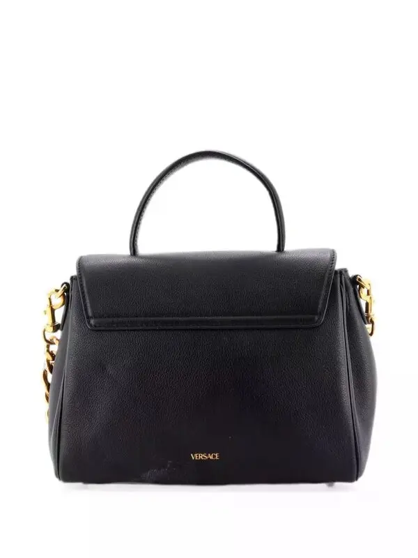 Versace La Medusa Top Handle Bag Leather Medium Satchel