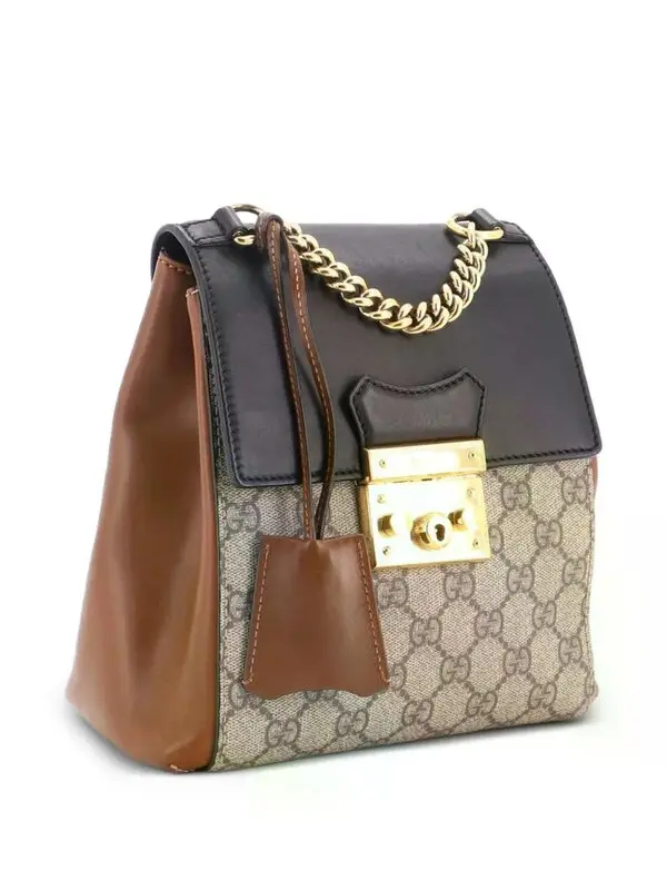 Gucci Padlock Gg Coated Canvas And Leather Mini Backpack