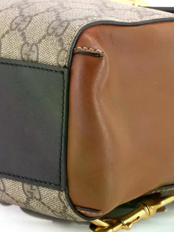 Gucci Padlock Gg Coated Canvas And Leather Mini Backpack