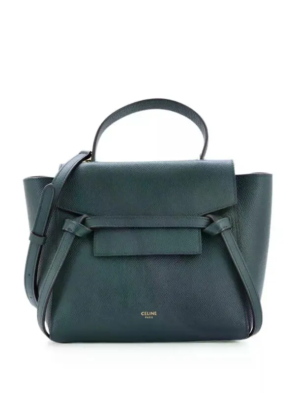 Celine Belt Bag Textured Leather Nano Shoulder Bag