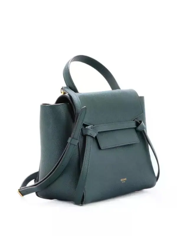 Celine Belt Bag Textured Leather Nano Shoulder Bag