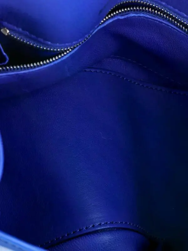 Balenciaga Hourglass Top Handle Bag Leather Small Satchel - Blue