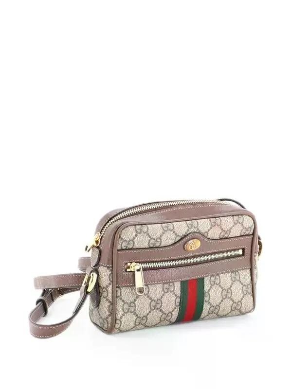 Gucci Ophidia Shoulder Bag Gg Coated Canvas Mini Crossbody