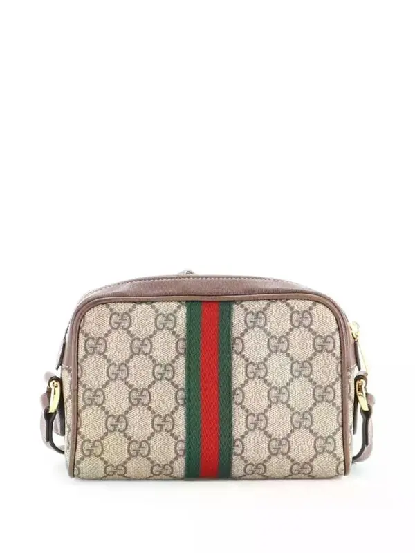 Gucci Ophidia Shoulder Bag Gg Coated Canvas Mini Crossbody