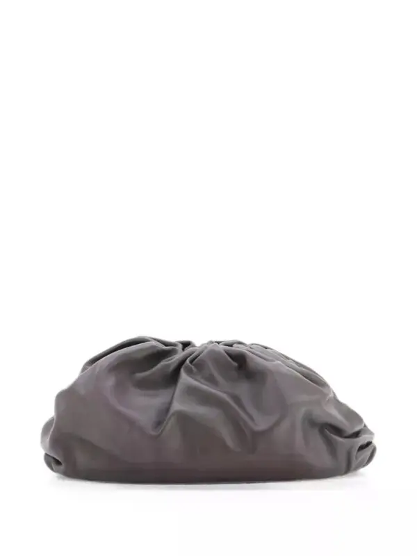 Bottega Veneta The Pouch Leather Clutch Bag - Brown