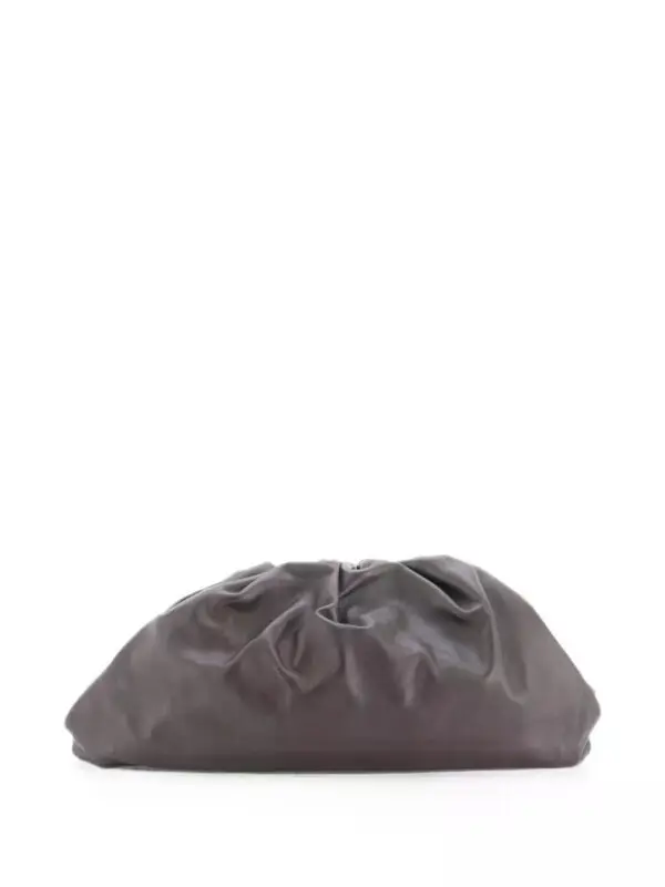 Bottega Veneta The Pouch Leather Clutch Bag - Brown