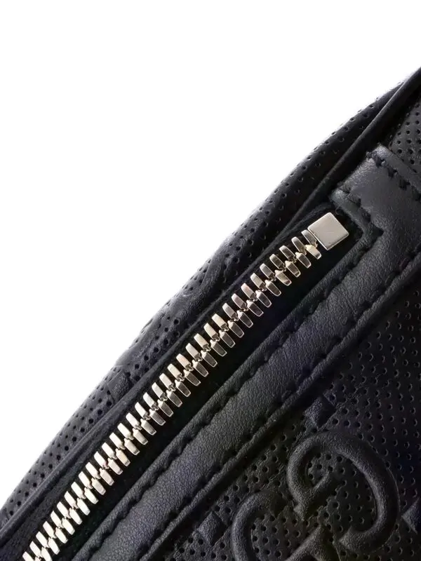 Gucci Gg Embossed Perforated Leather Belt Bag
