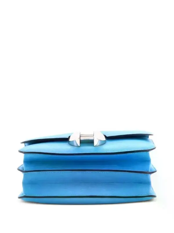 Hermès 2002 Evercolor Shoulder Bag - Blue