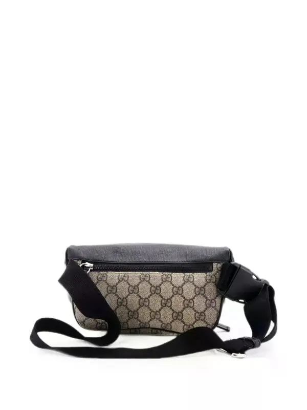 Gucci Gg Coated Canvas Medium Belt Bag - Black