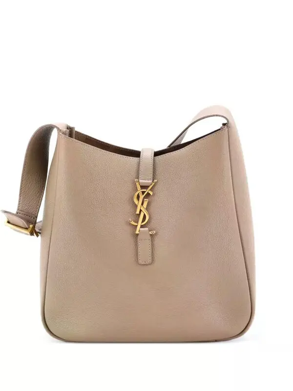 Saint Laurent Le 5 À 7 Supple Leather Small Hobo Bag - Brown