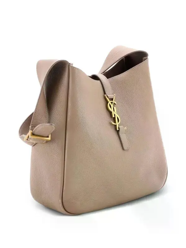 Saint Laurent Le 5 A 7 Supple Leather Hobo Bag - Brown