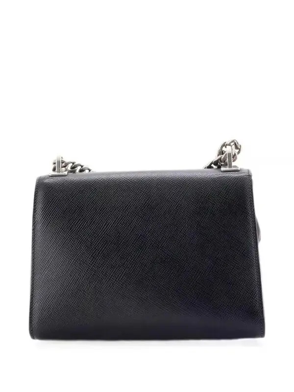 Prada Monochrome Saffiano Leather Small Shoulder Bag