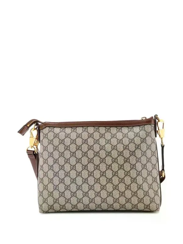 Gucci Gg Coated Canvas Medium Messenger Bag - Brown