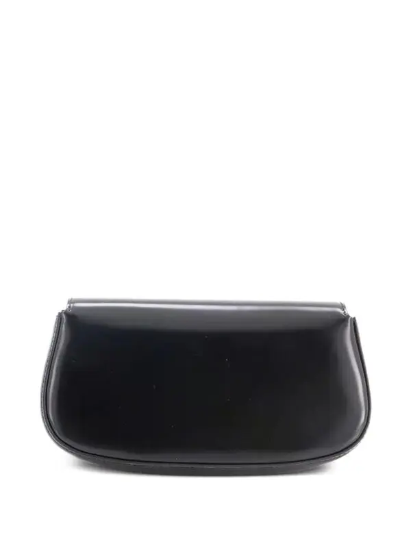 Gucci Bamboo Night Chain Leather Small Clutch Bag - Black