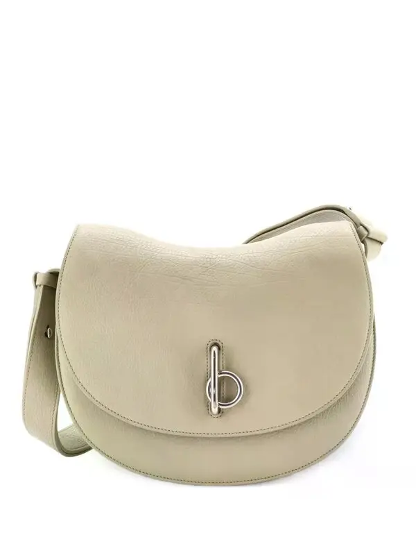 Burberry Rocking Horse Shoulder Bag Leather Medium - Green