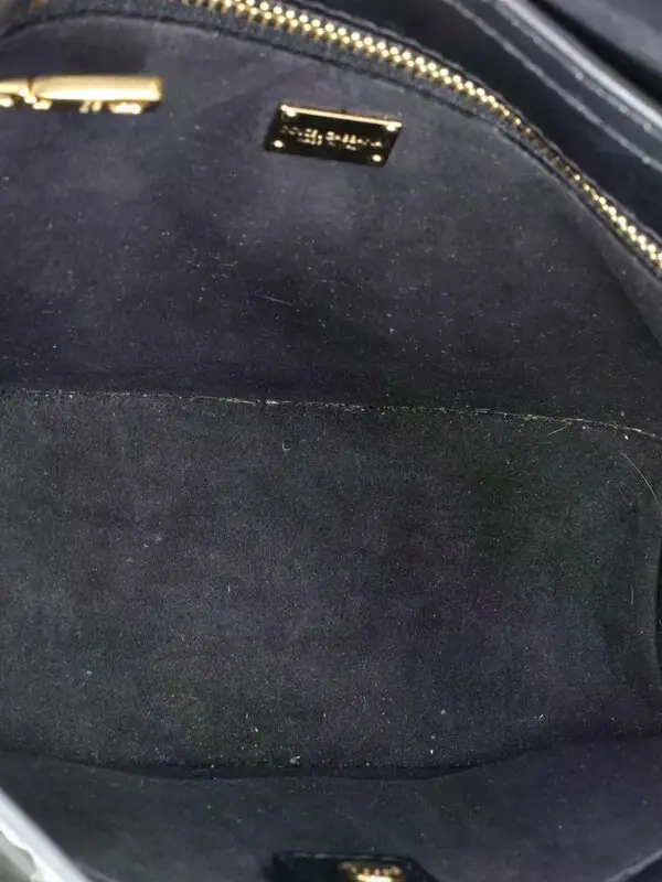 Dolce & Gabbana Dg Logo Leather Shoulder Bag - Black