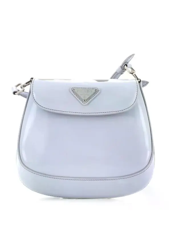 Prada Cleo Flap Spazzolato Leather Mini Shoulder Bag
