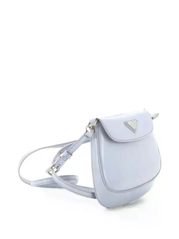 Prada Cleo Flap Spazzolato Leather Mini Shoulder Bag