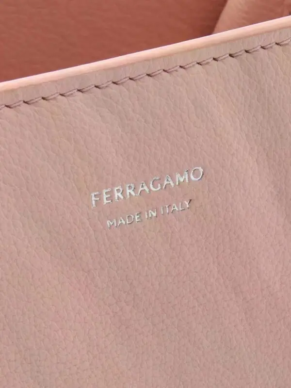 FERRAGAMO Small Hug Leather Tote Bag
